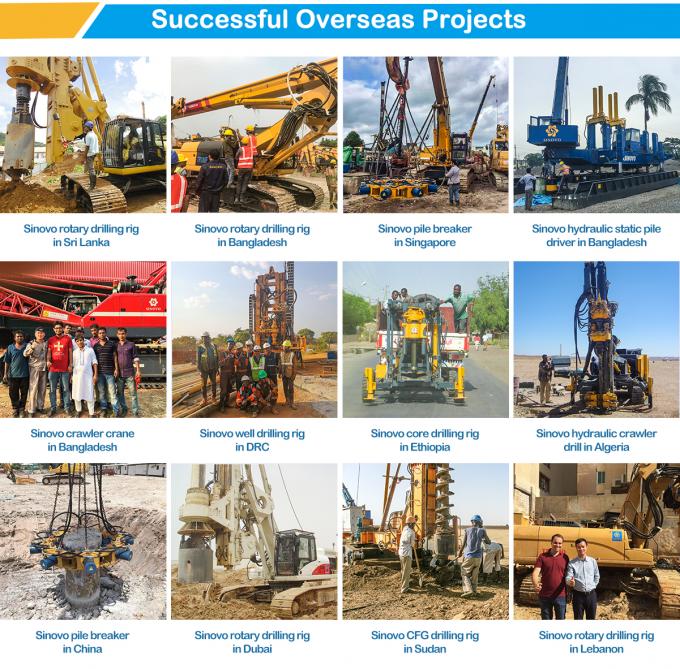 Pekerjaan Konstruksi Mini Rotary Rig Machine Bore Pile Drilling 45kN/m ...