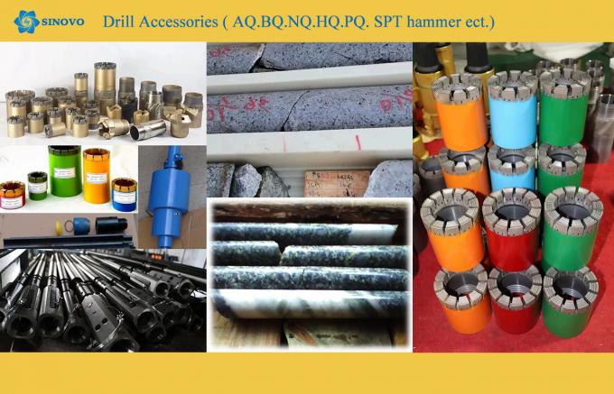 100m Spindle Type portable Core Drilling Rig untuk eksplorasi, SPT ...